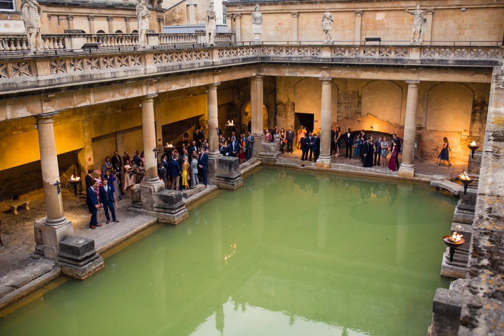 Wedding & reception, The Roman Baths, Somerset wedding photographer